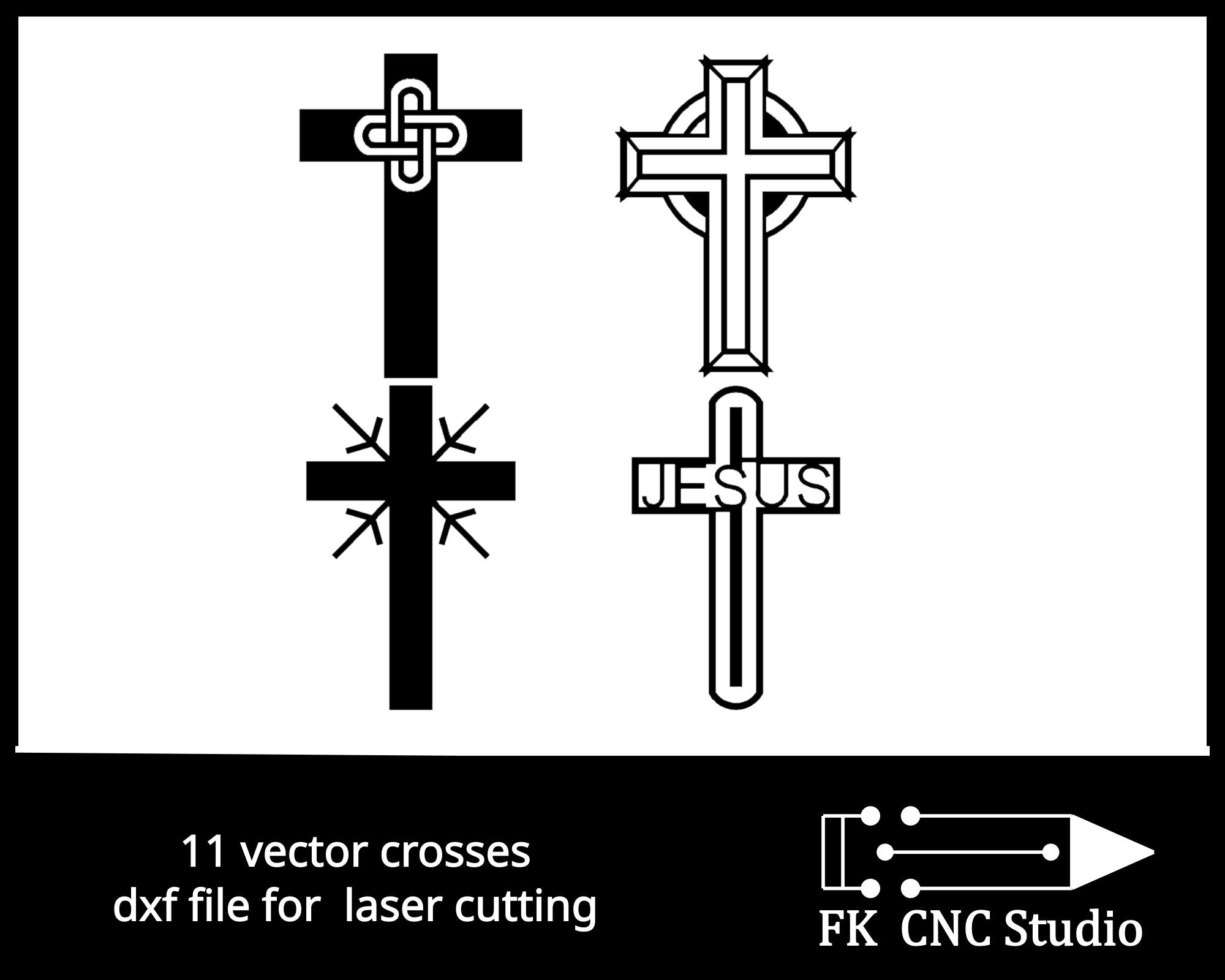 11 Vector Crosses for Laser CNC Router Plasma - Etsy