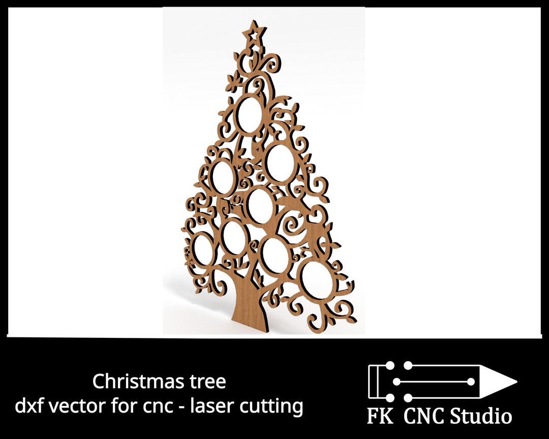 Christmas Tree Dxf Files for Laser Cnc Machine - Etsy