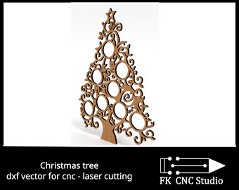 Christmas Tree Dxf Files for Laser Cnc Machine | Etsy