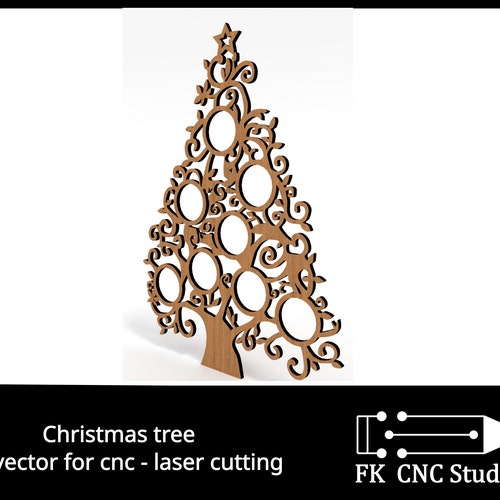 Christmas Tree Dxf Files for Laser Cnc Machine | Etsy