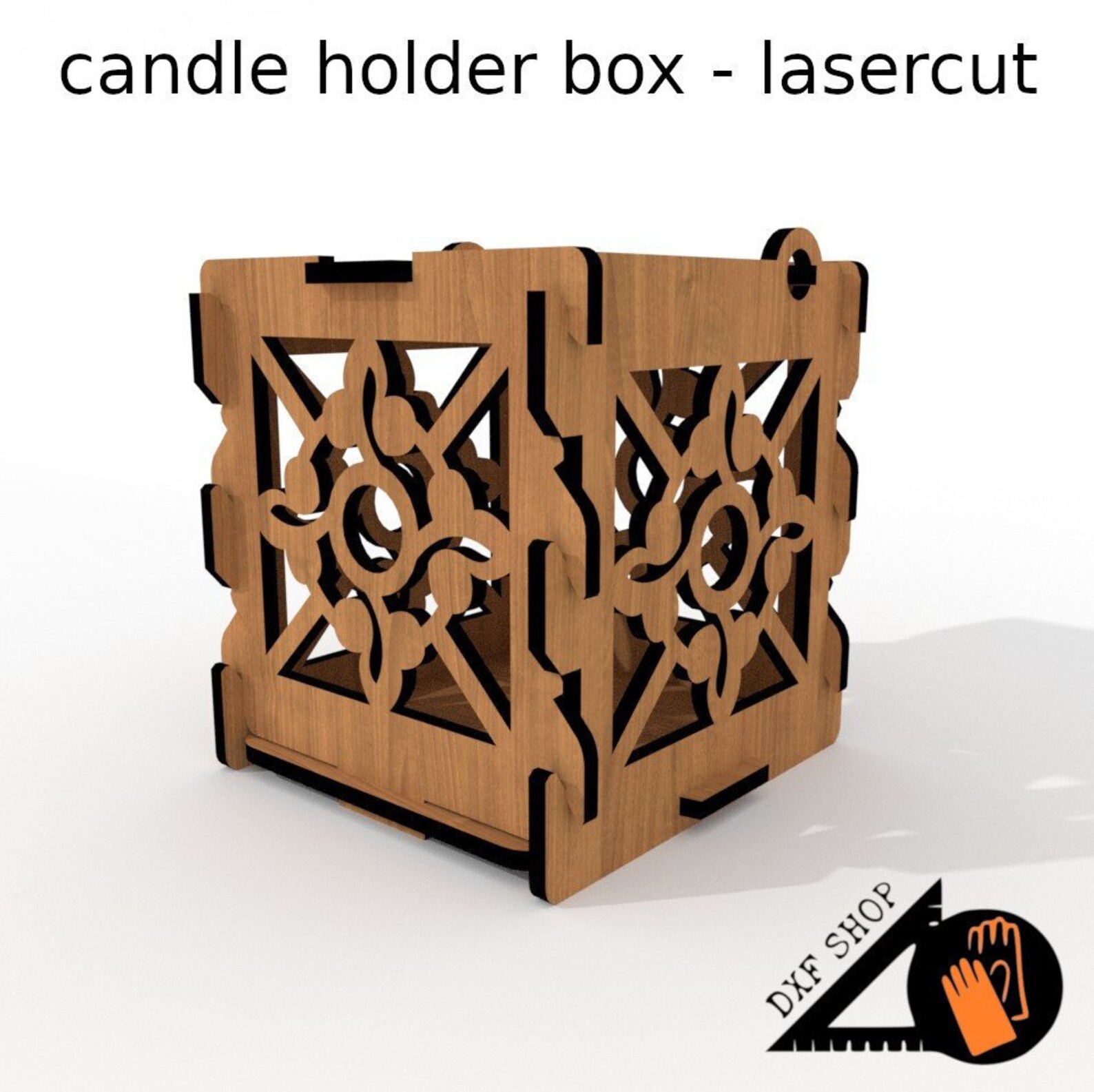 Candle Holder dxf files for Laser Cnc machine | Etsy