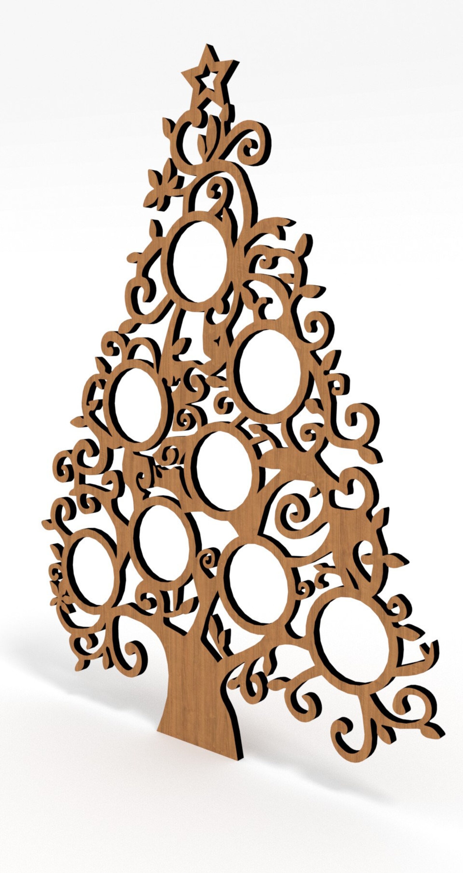 Archivos dxf del árbol de Navidad para láser máquina Cnc | Etsy
