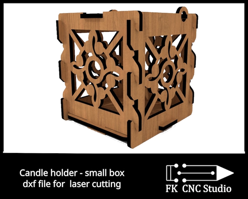 Candle Holder Dxf Files for Laser Cnc Machine - Etsy