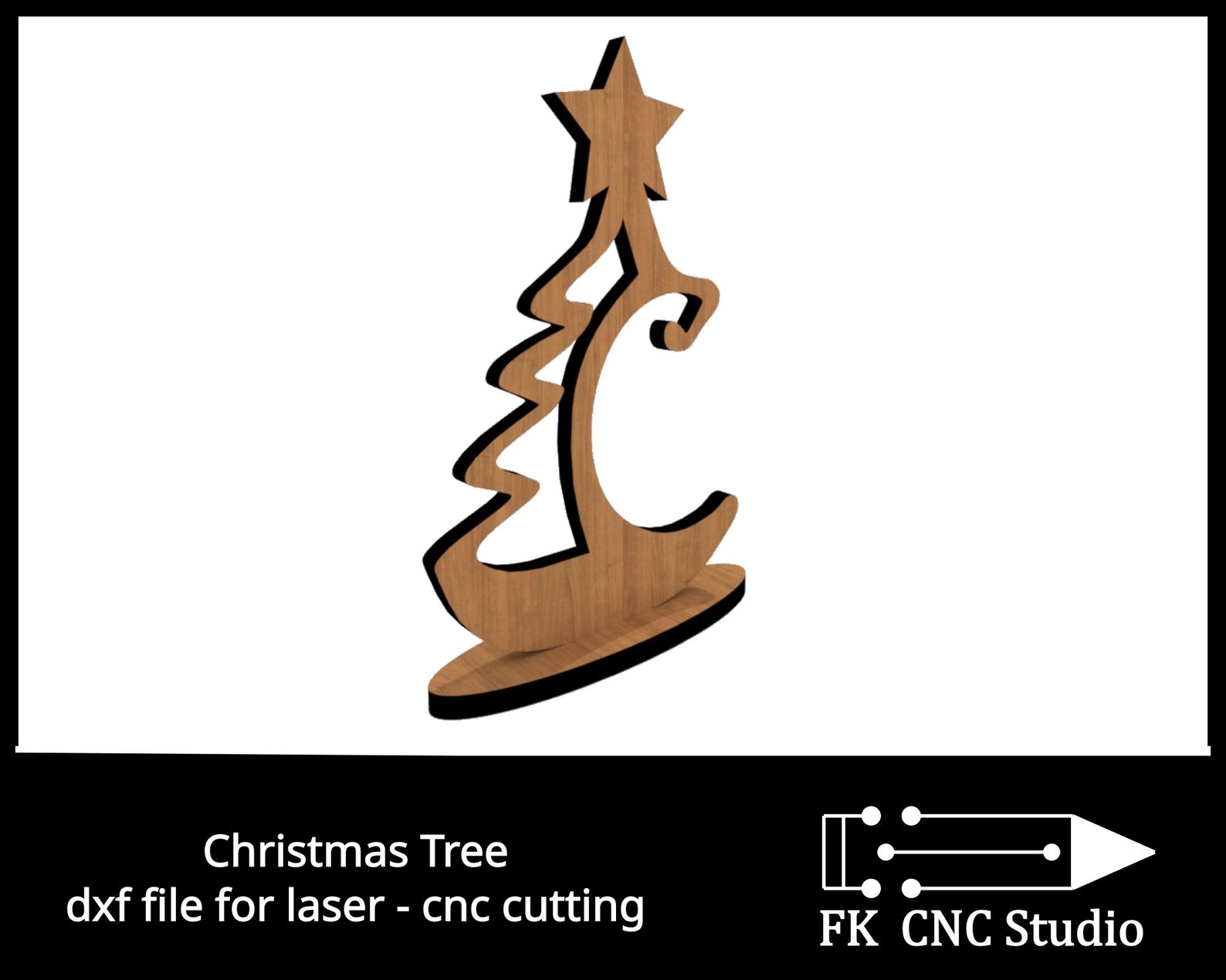 Christmas Tree Dxf Files for Laser Cnc Machine | Etsy