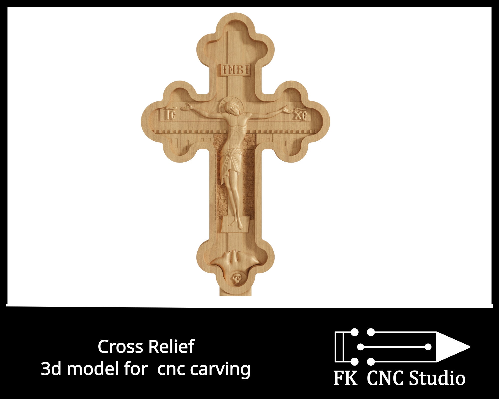 Cross Relief Stl File for Cnc Carving - Etsy