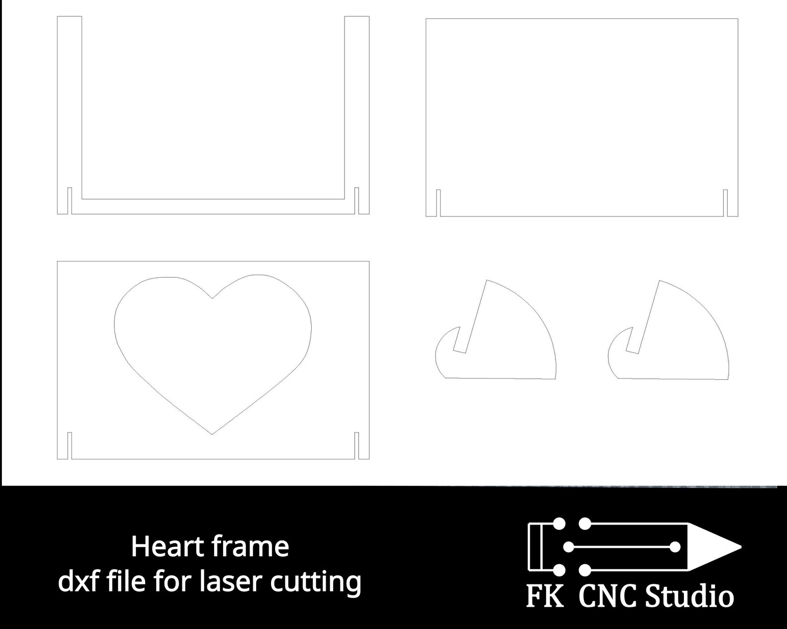 Picture Frame CNC Design Dfx Files | Etsy