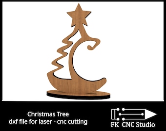 3D Christmas Tree DXF Spiral Christmas Tree Vector File - Etsy