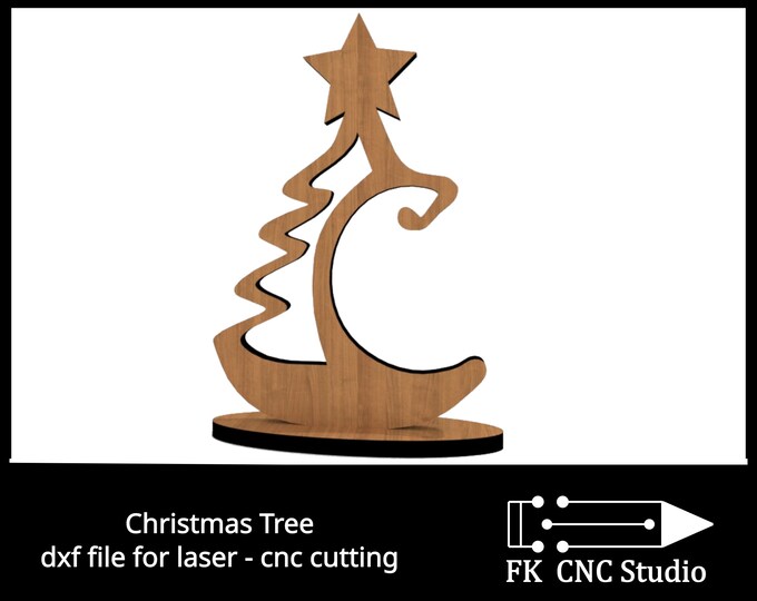 Christmas Tree Dxf Files for Laser - Cnc Machine - Etsy