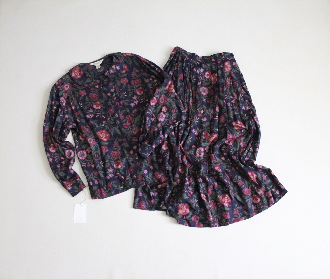 Two Piece Dress | Matching Top & Skirt | Blouse and Skirt Set - Etsy