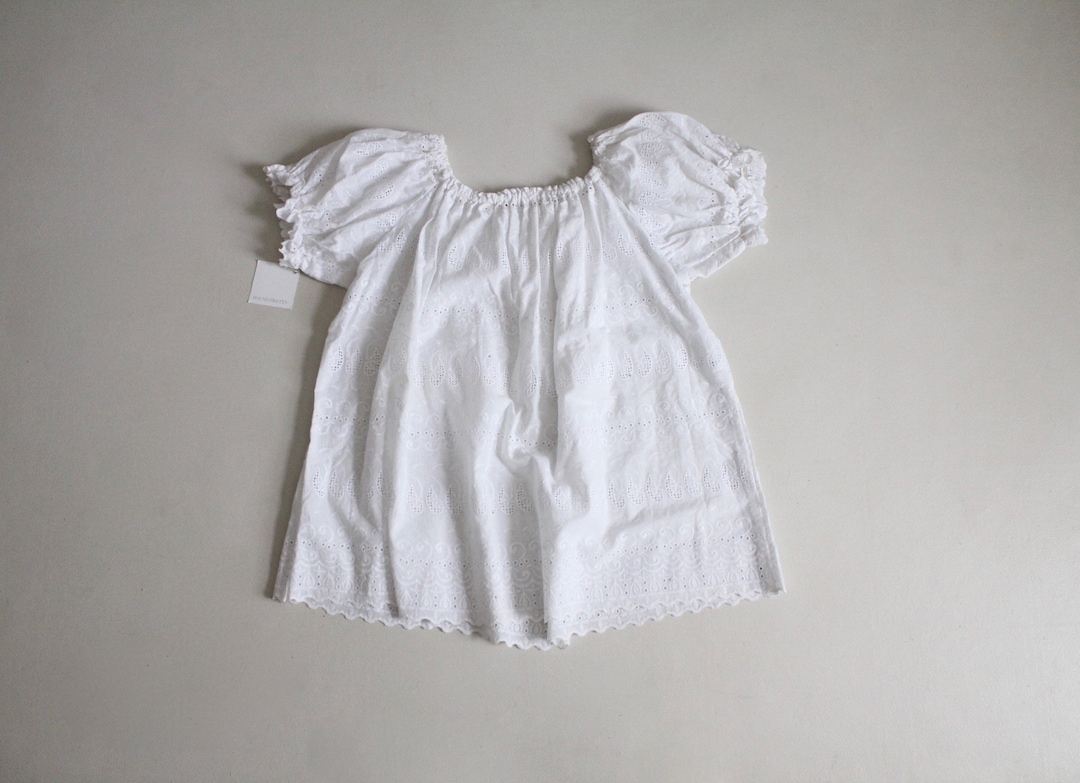 White Peasant Top | off the Shoulder | Cotton Eyelet Blouse - Etsy