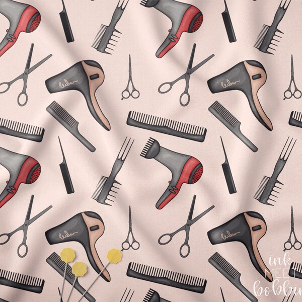 Hair Stylist Fabric - Etsy