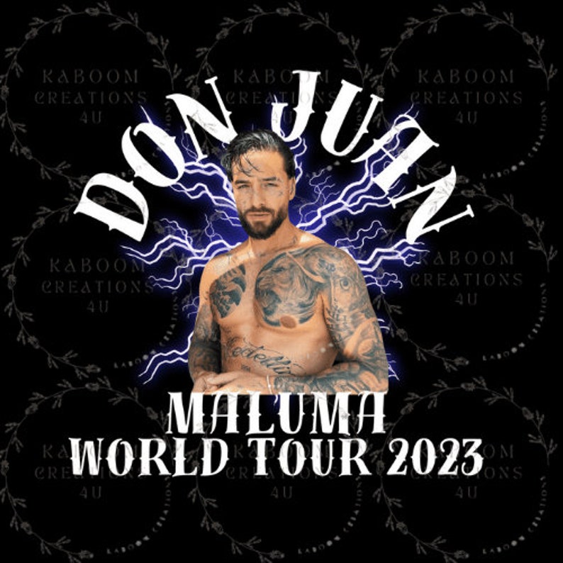 Maluma 2023 Tour Design - Etsy