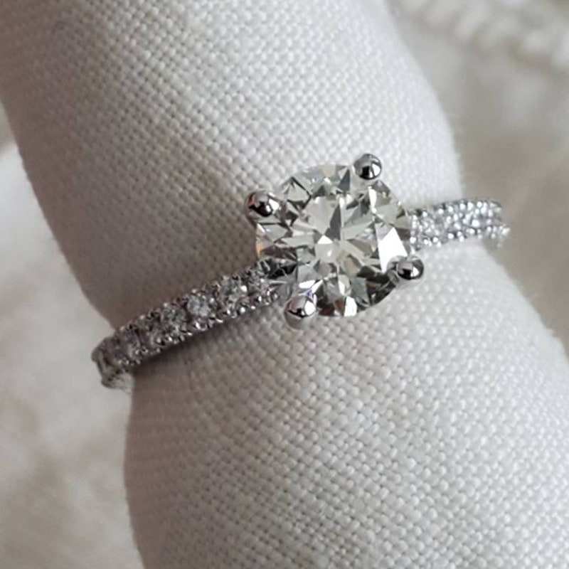 Genuine Diamond Ring - Etsy