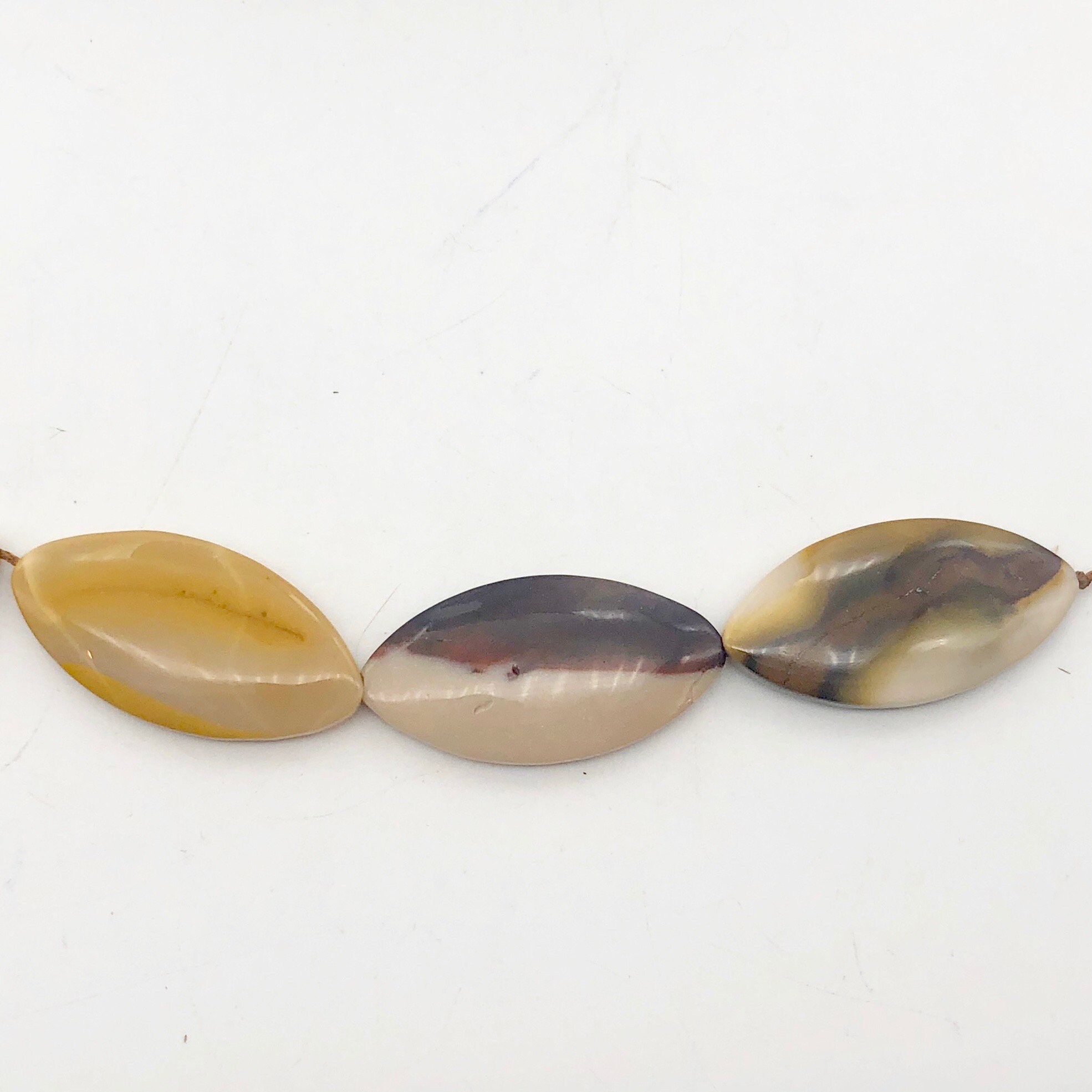 Australian Mookaite 40x20x6mm Marquise cut Bead Strand | Etsy