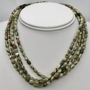 Raintree Rhyolite Jasper Rice Bead 8 Inch Strand 6x4mm 31 - Etsy