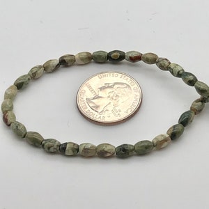 Raintree Rhyolite Jasper Rice Bead 8 Inch Strand 6x4mm 31 - Etsy