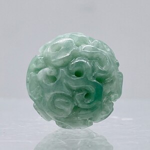 Jade AAA Carved Round 16mm Green 1 Bead - Etsy
