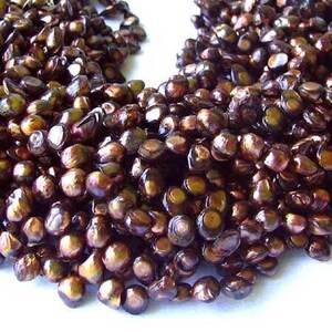 Hot Cocoa Chocolate Pearl Blister Strand 108896 - Etsy