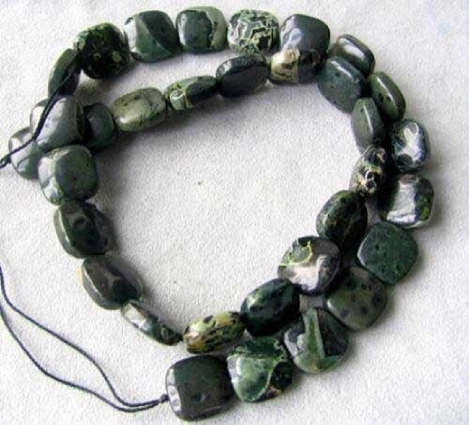 Exotic Forest Sediment Stone Bead Strand 108272 - Etsy