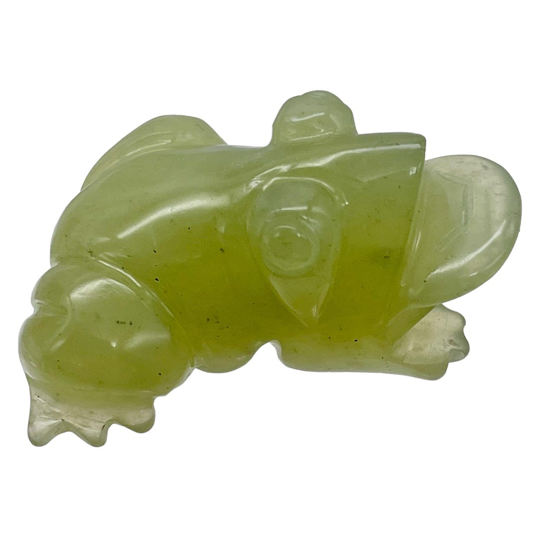 Jade Money Frog Carving: 2" Feng Shui Figurine - Etsy