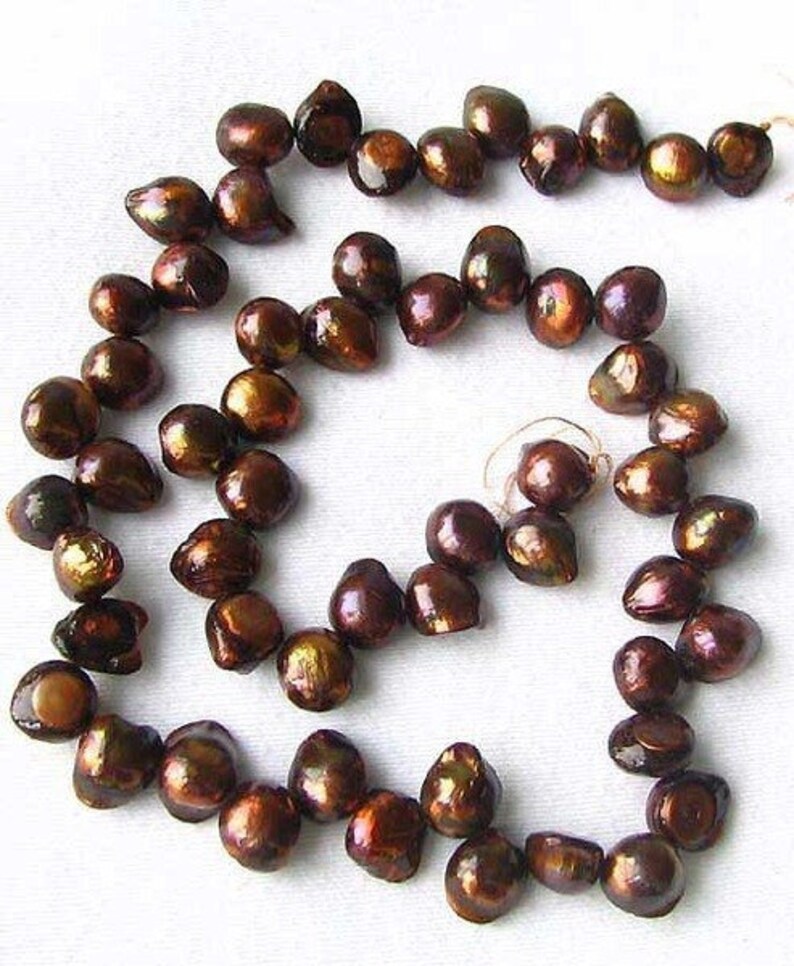 Hot Cocoa Chocolate Pearl Blister Strand 108896 - Etsy