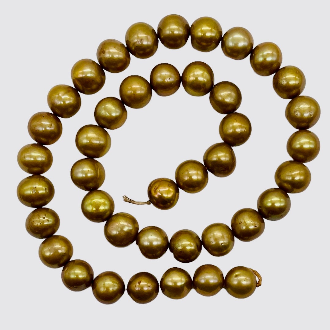 Golden Horizons Big Fresh Bwater Pearl Strand | 9 to 11mm | 40 Pearls ...
