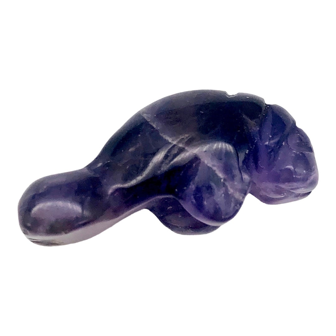 Grace Carved Amethyst Manatee Bead Figurine 27x10x12mm Purple - Etsy
