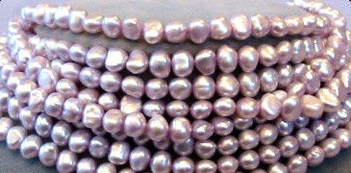 Fairy Winkle Lavender Fresh Water Pearl Strand 102951 - Etsy
