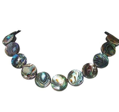 Natural Abalone Coin Shaped Bead Strand 18x4mm 22 Beads - Etsy