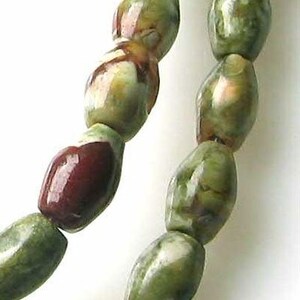 Raintree Rhyolite Jasper Rice Bead 8 Inch Strand 6x4mm 31 Beads - Etsy