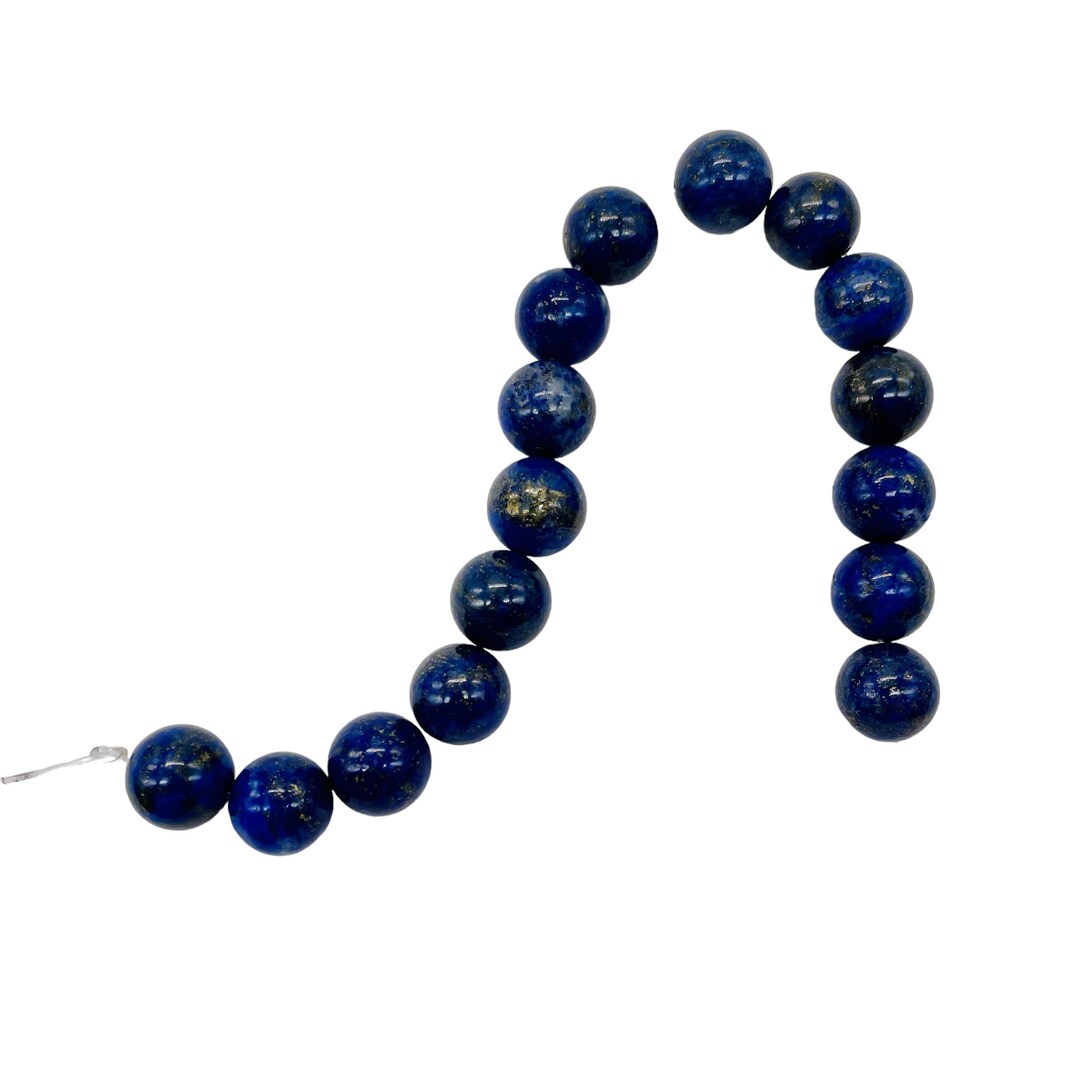 Indigo Lapis Lazuli Bead Strand: 12mm Round Gemstone Beads - Etsy