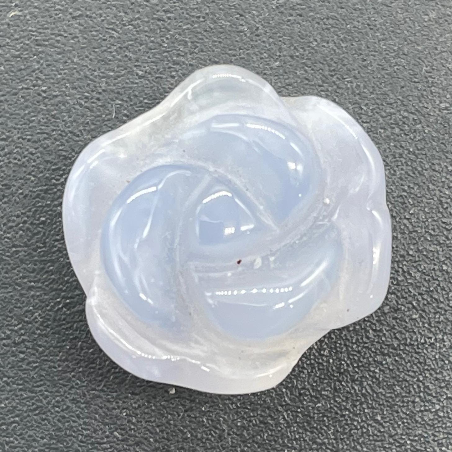 Blue Lace Agate Rose Flower Bead | 10x9-12x9mm | Lavender | Rose | 1 ...