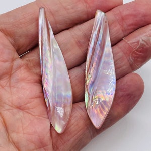 Pink Mussel Shell Designer Blade Cut Pendant Bead 71x16x3mm to ...