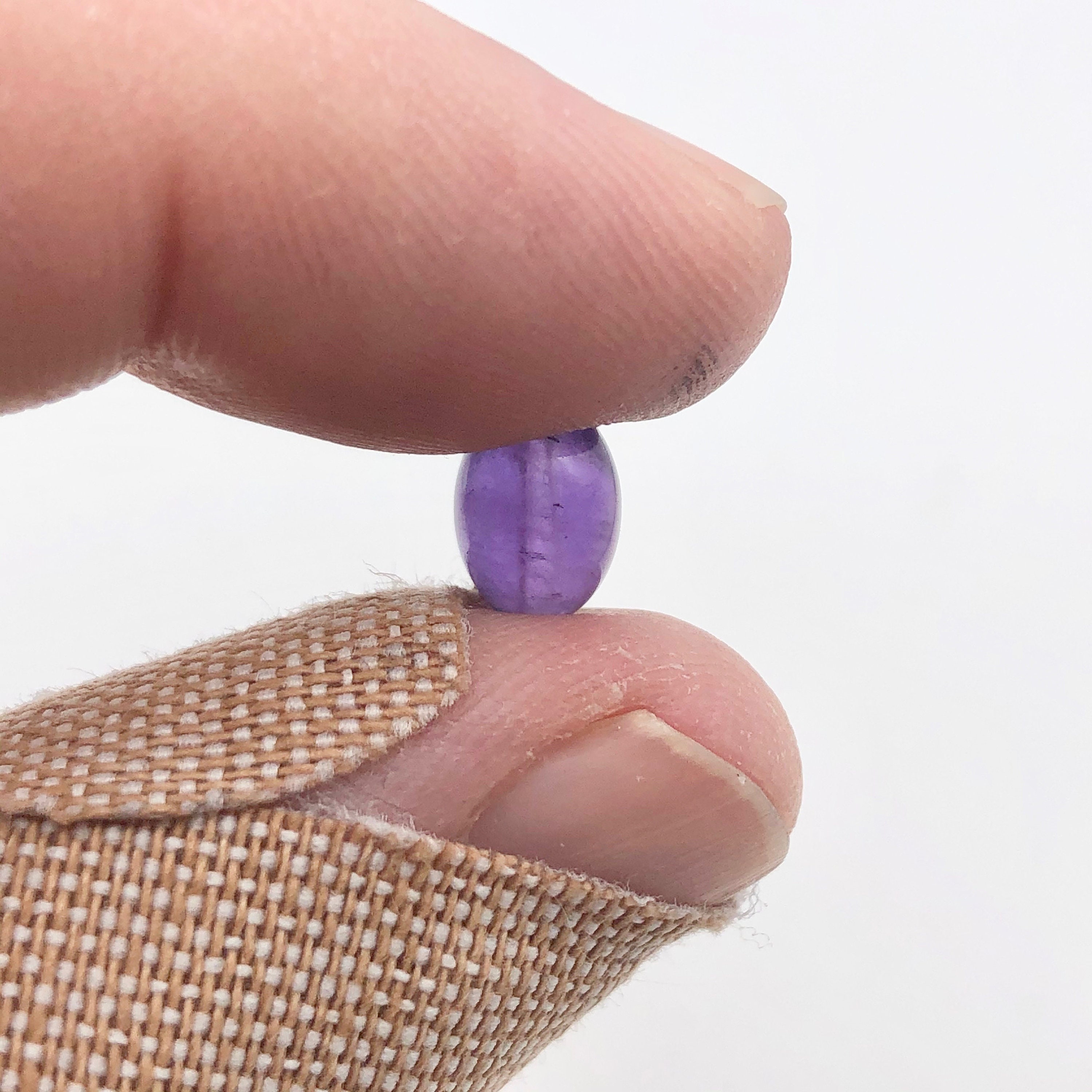 Yummy Natural Amethyst Rice Oval Beads 10x7mm Purple | Etsy