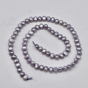 Fairy Winkle Lavender Fresh Water Pearl Strand 6x5.5 to 7x6 - Etsy