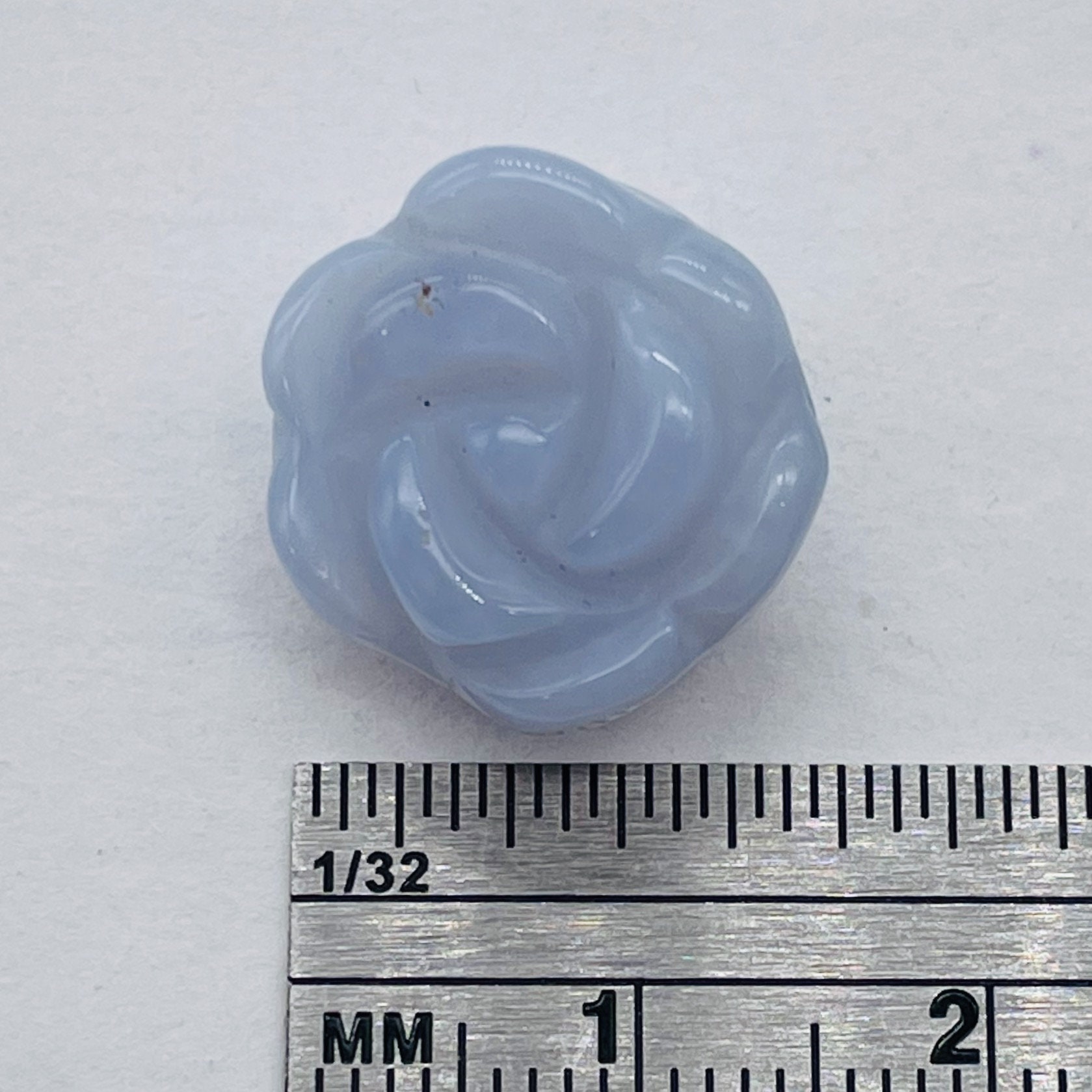 Blue Lace Agate Rose Flower Bead 10x9-12x9mm Lavender - Etsy