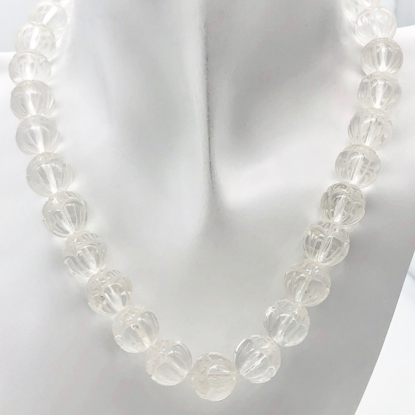 Rare 3 Hand Carved Quartz Lotus 12mm Beads | Etsy