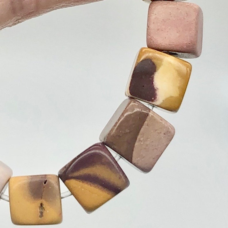 Australian Mookaite 8x8x7mm Cube Beads 14 Beads - Etsy