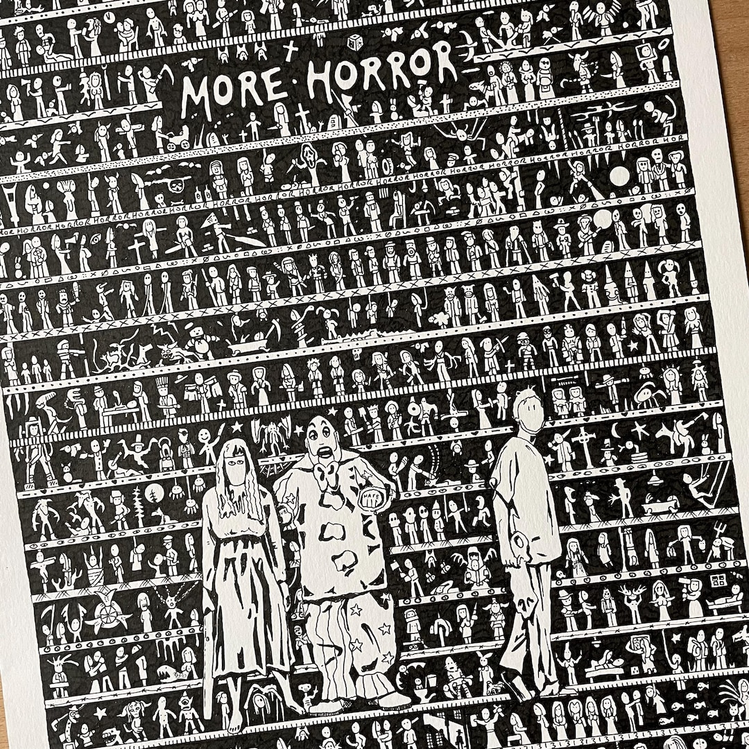 Original Horror Art – Detailed Illustrations of Iconic Horror ...