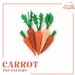 Carrot PDF Felt Pattern Easy Play Food DIY (Instant Download) - Etsy