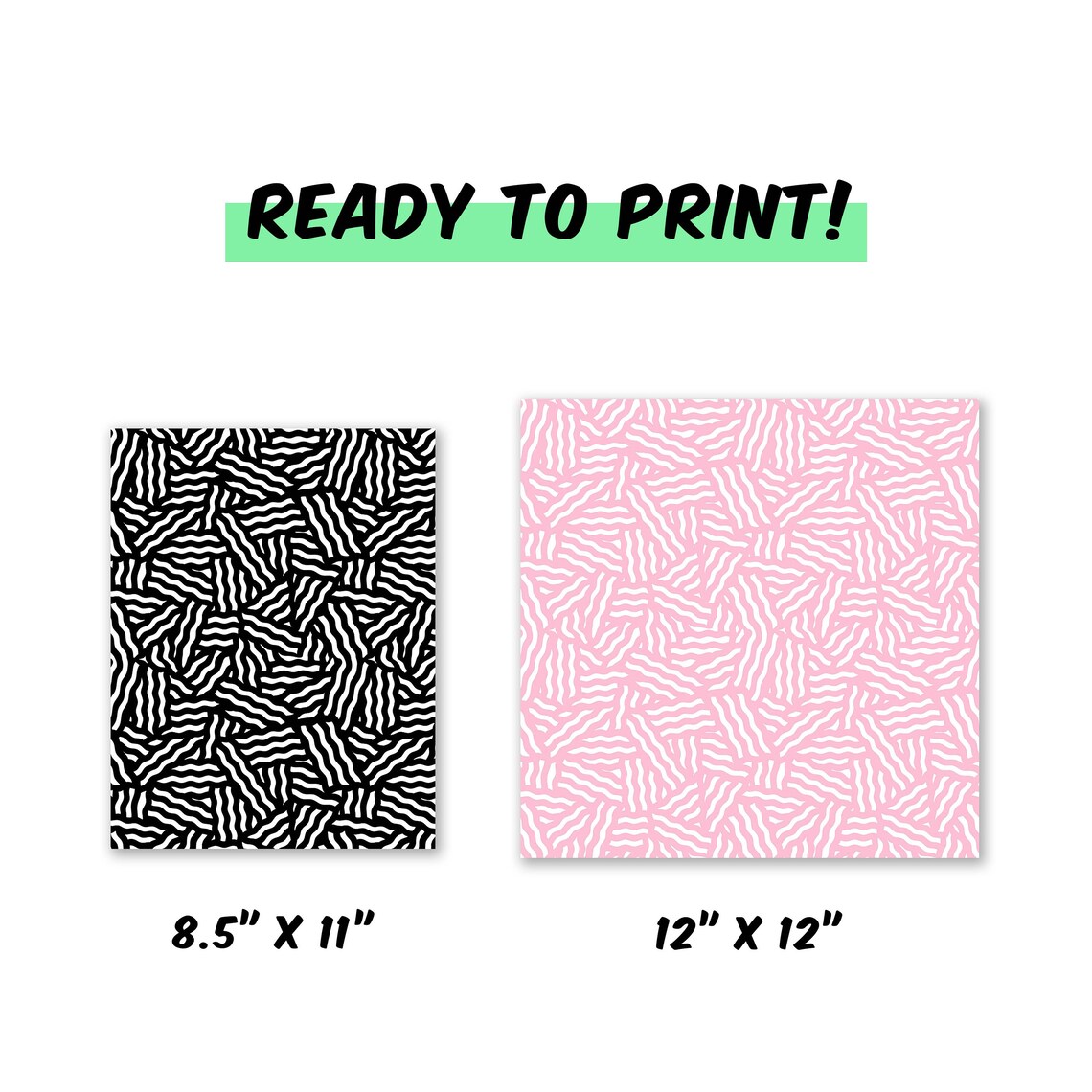 Printable Seamless Patterns 90s Pack Digital Scrapbook - Etsy