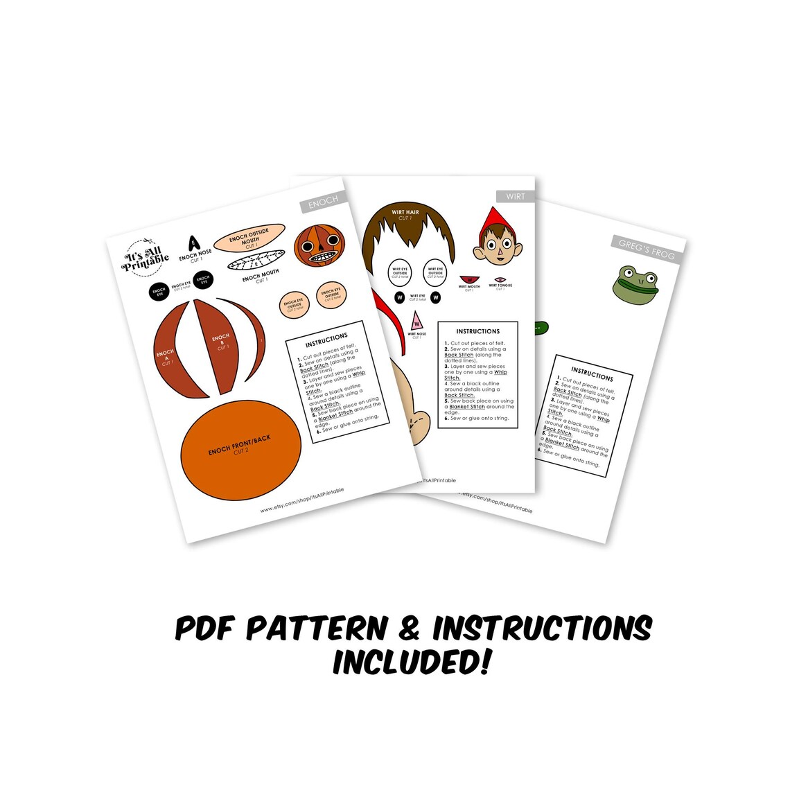 Over the Garden Wall Pottsfield Pumpkins Garland Halloween Fall ...