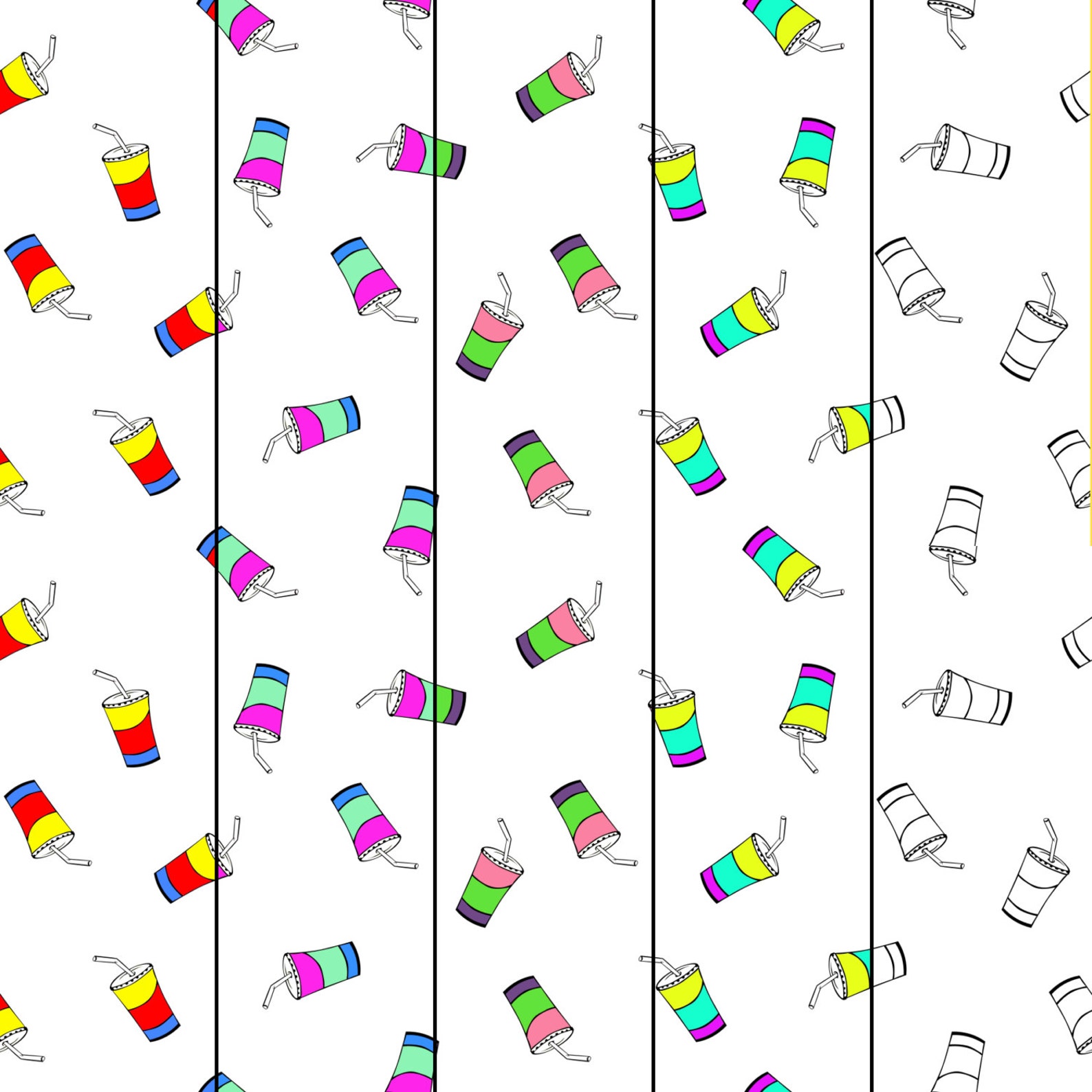 Printable Seamless Patterns Soda Pack Digital Scrapbook - Etsy