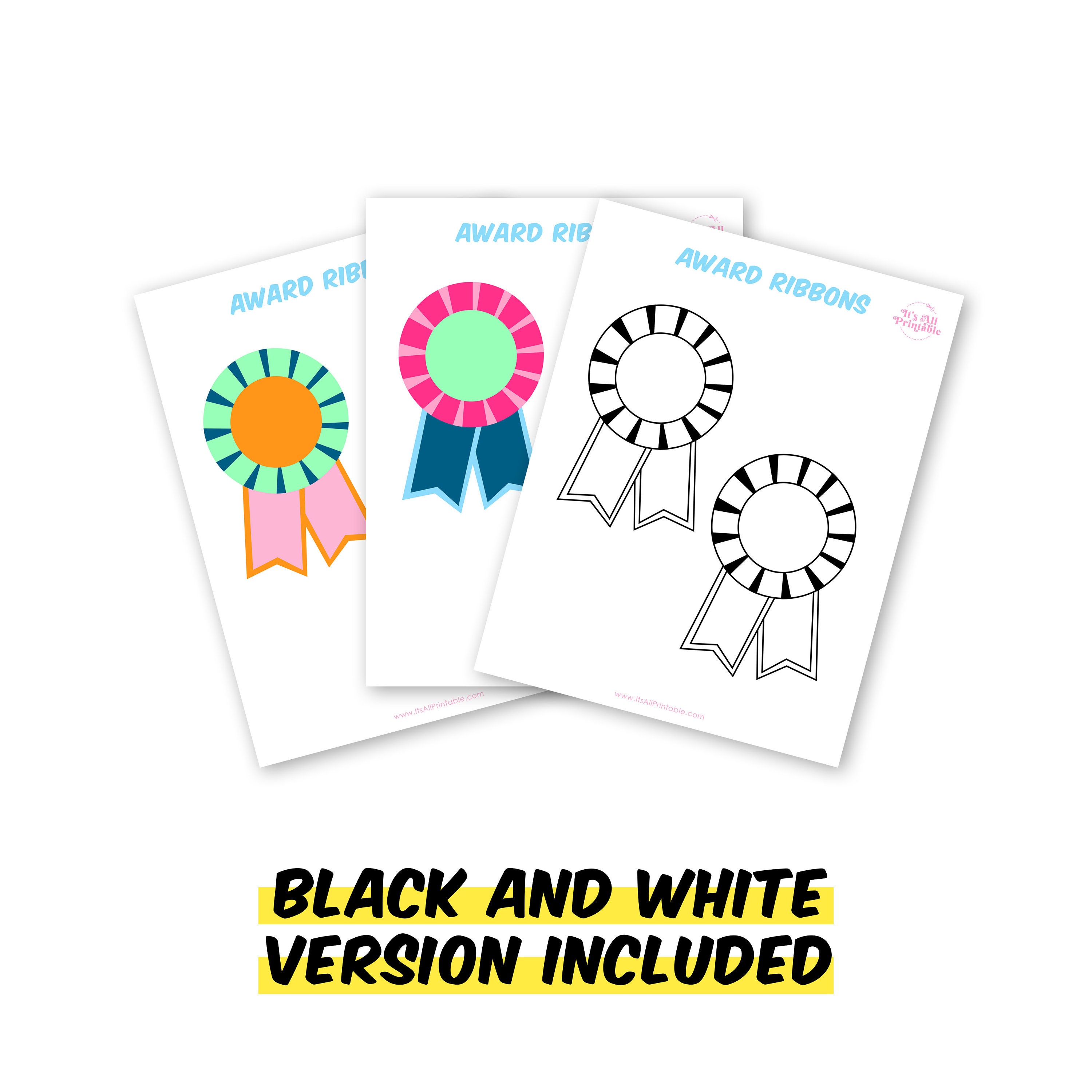 Kids Printable Award Ribbons - Indoor Activity - Etsy