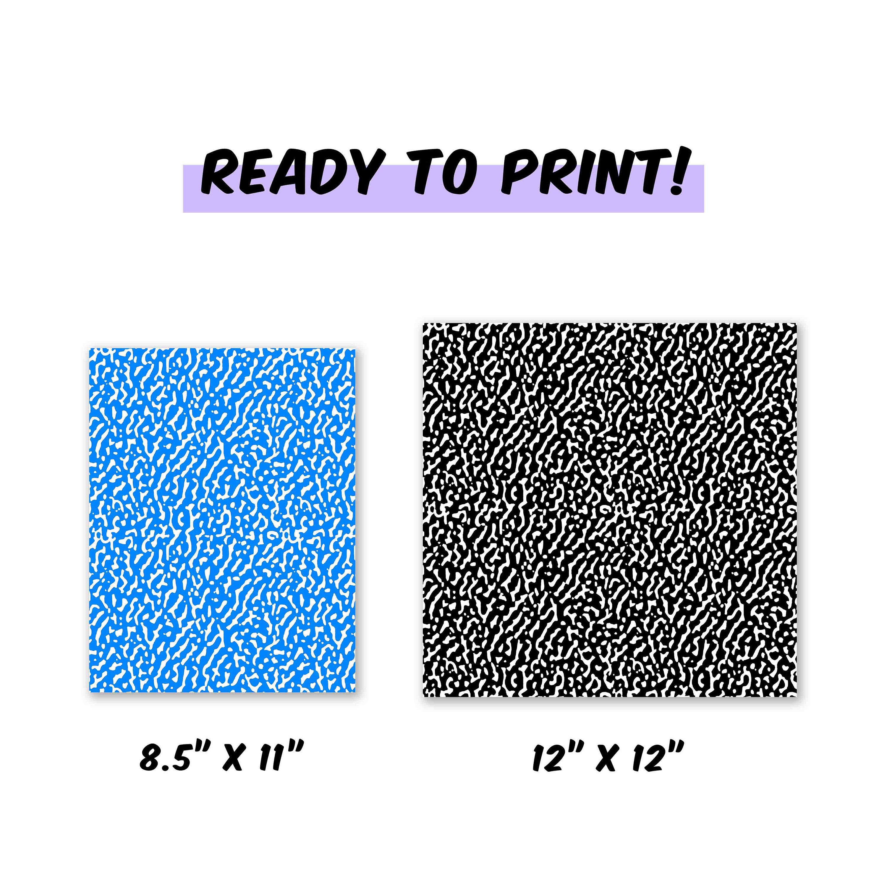 Printable Seamless Patterns - 90s Composition Notebook - Digital ...