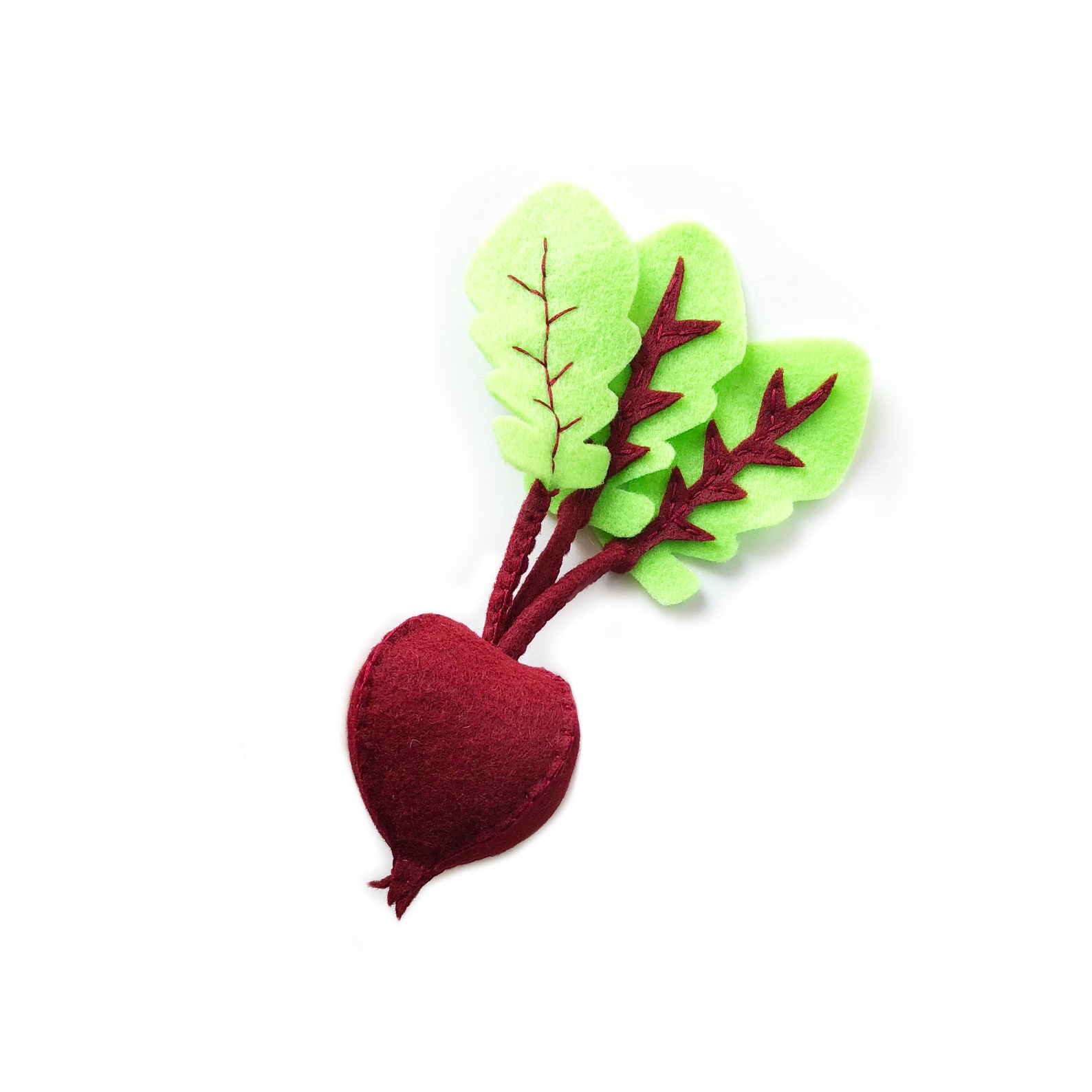 Beet PDF Felt Pattern - Easy Play Food DIY Template & Instructions Hand ...