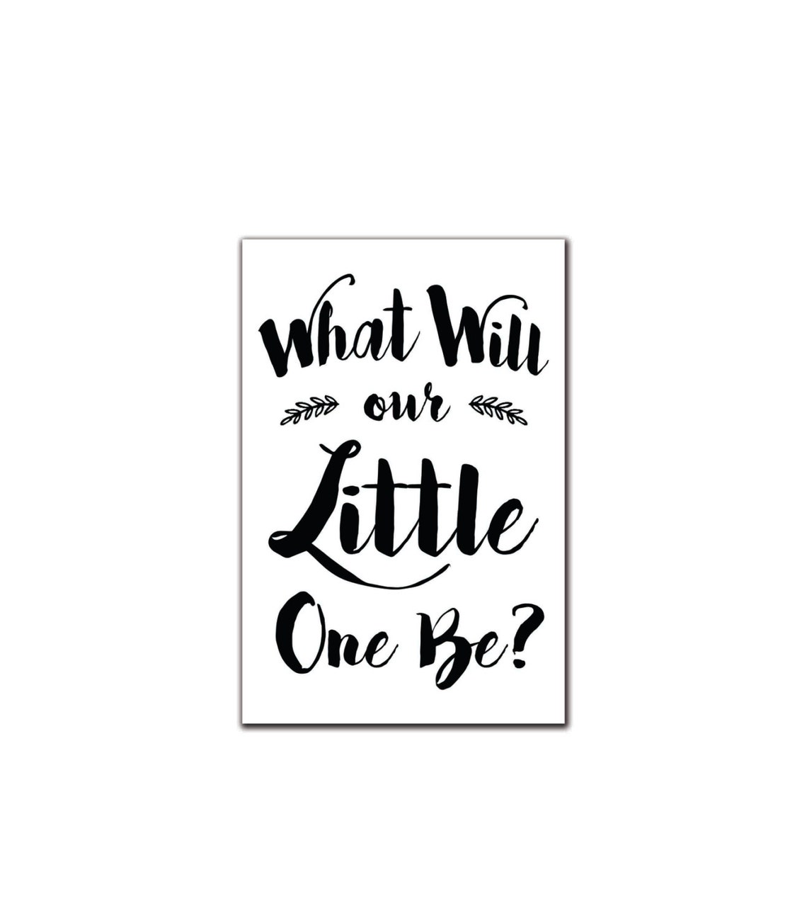 Printable Baby Gender Reveal Card Set Baby Announcement Kit Leaf - Etsy