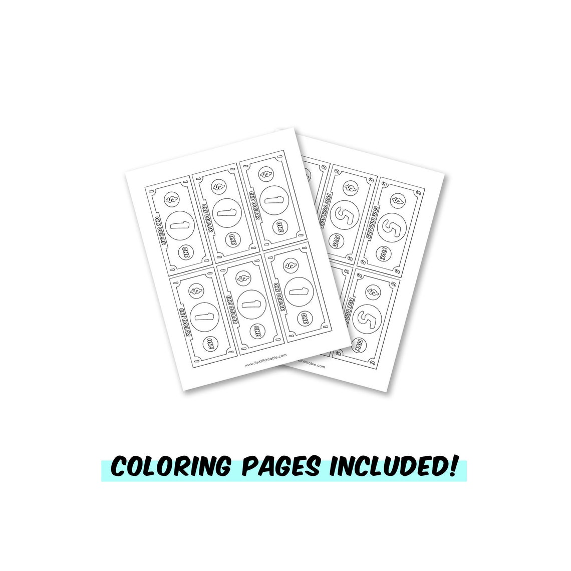 Kids Pretend Play Printable - Play Money - Basic Set - Etsy