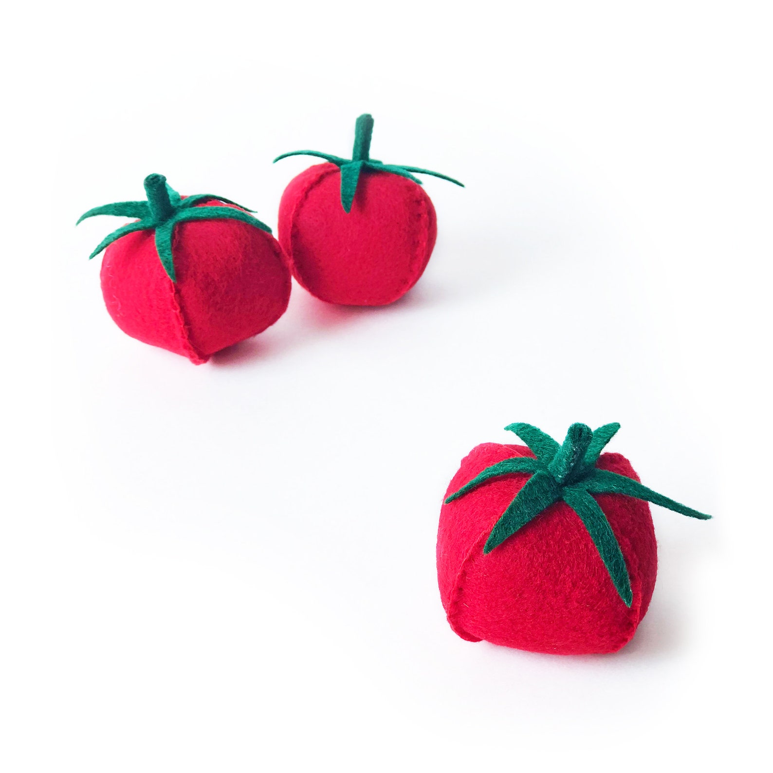 Tomato PDF Felt Pattern - Easy Play Food DIY Template & Instructions ...