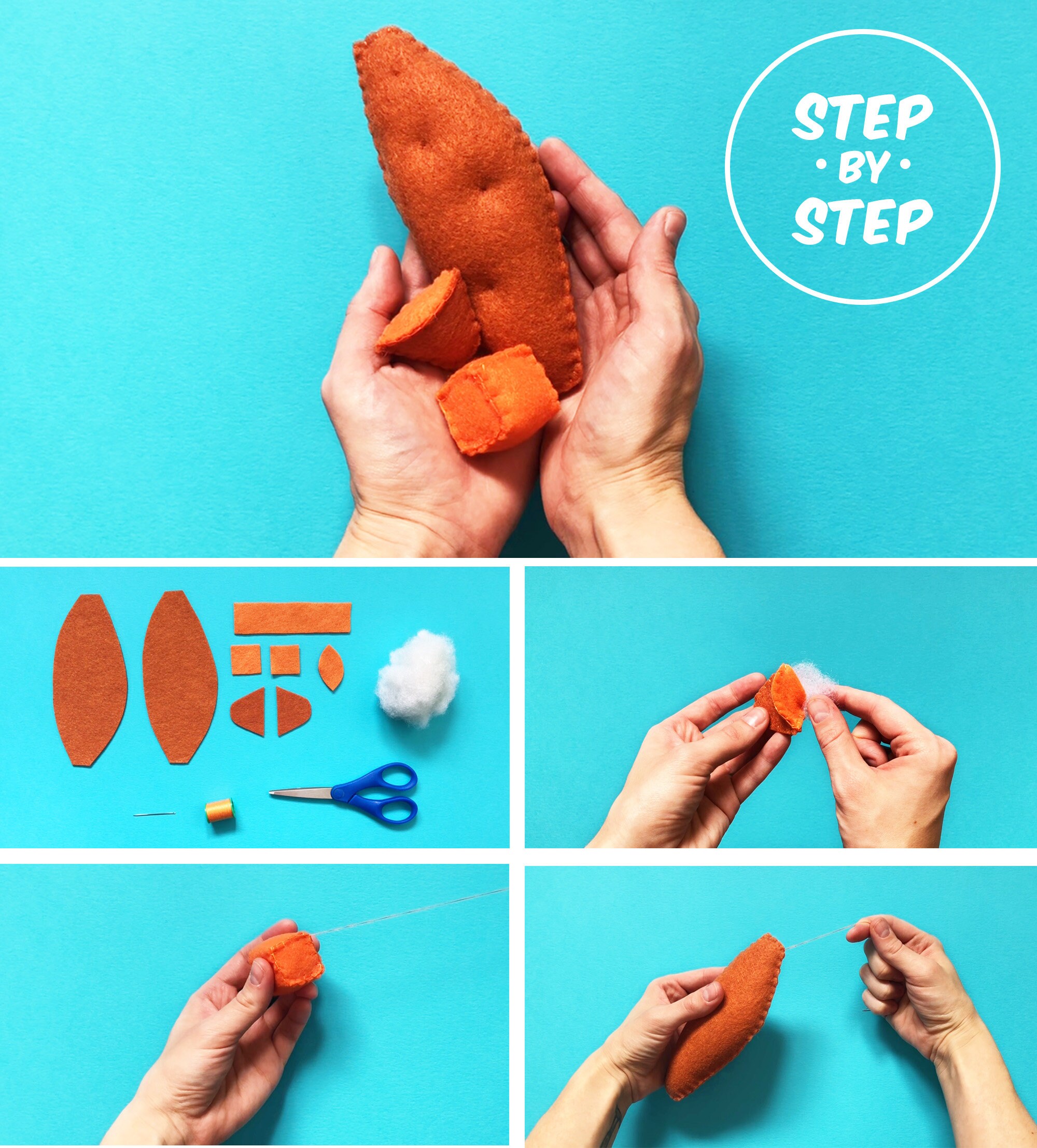 Sweet Potato PDF Felt Pattern - Easy Play Food DIY Template ...